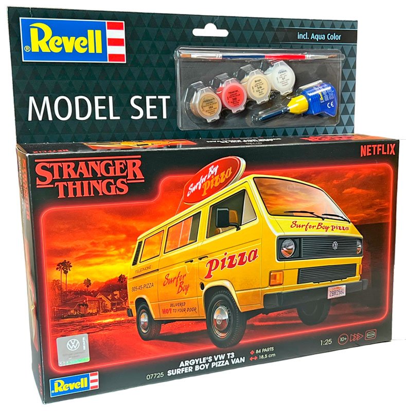 Revell Stranger Things VW T3 Bus Surfer Boy modelbil 1:25