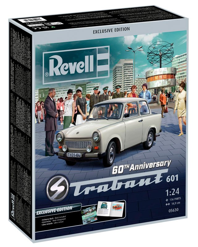 Revell Gift Set 60 års Trabant 601: 1:24 modelbil - Køb her!