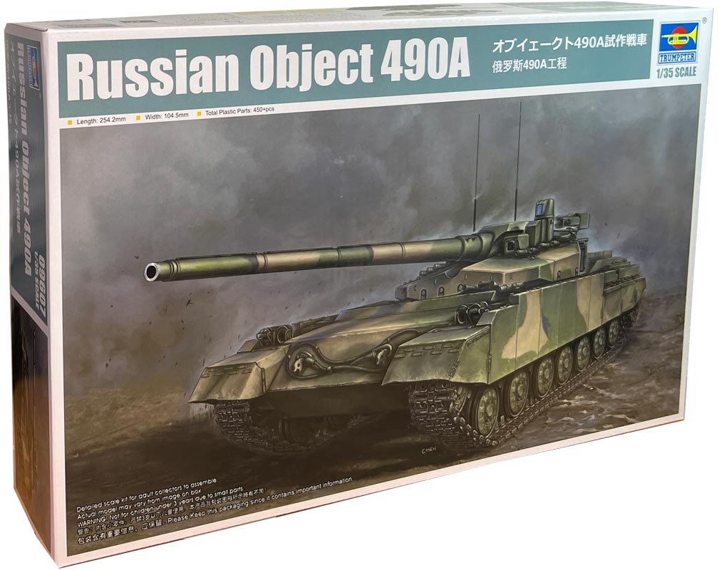 Trumpeter Russian Object 490A kampvogn - 1:35