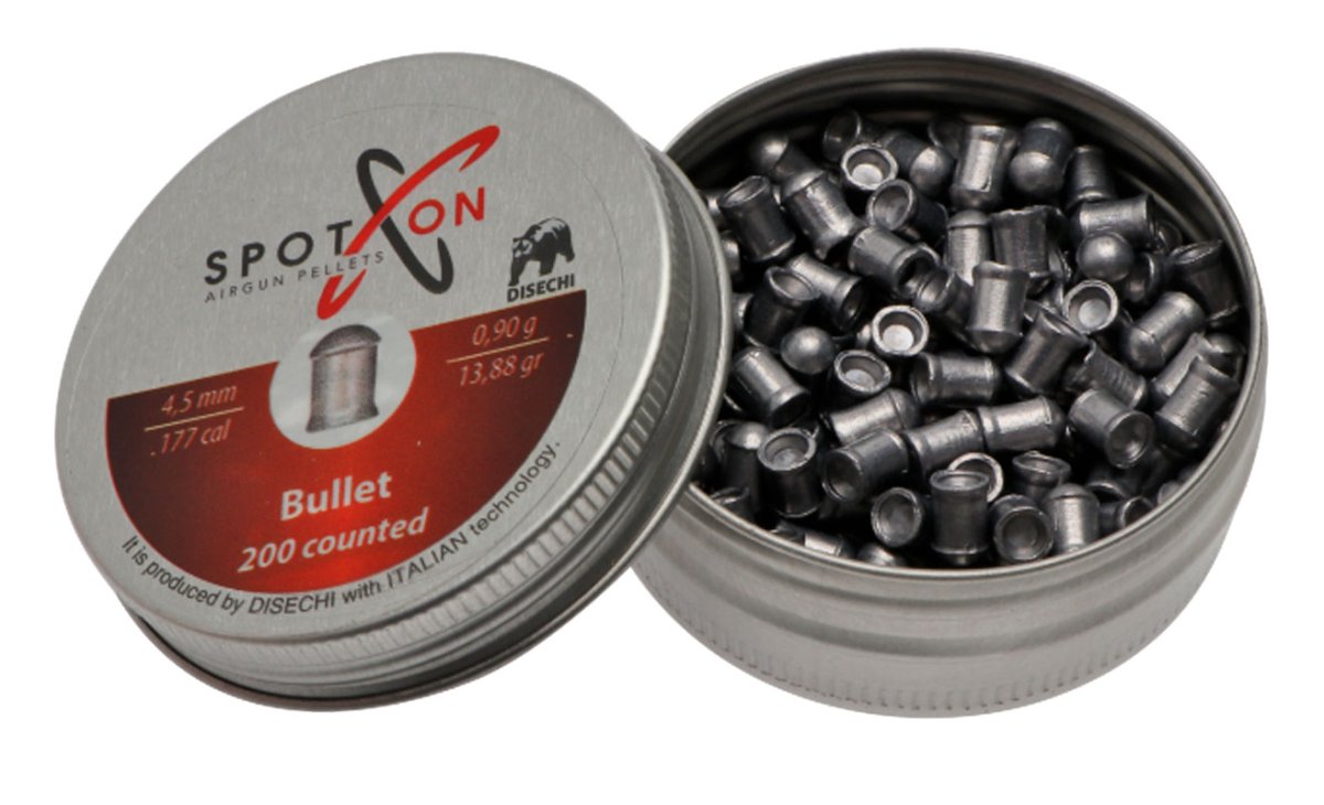 Spoton-5 4,5 mm skott 0,90 g - Tungt skott för stabil kulbana