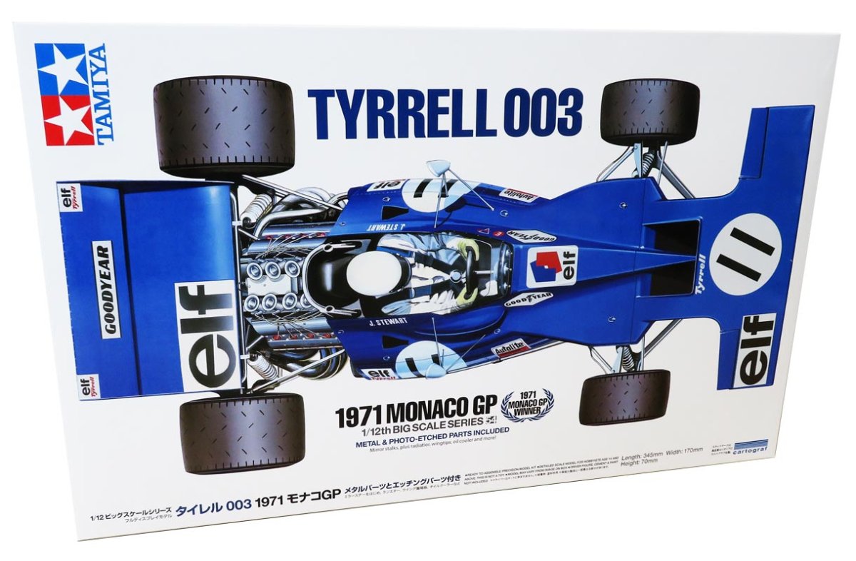 Tamiya Tyrrell 003 1971 Monaco GP - Byggesæt - BilligLeg