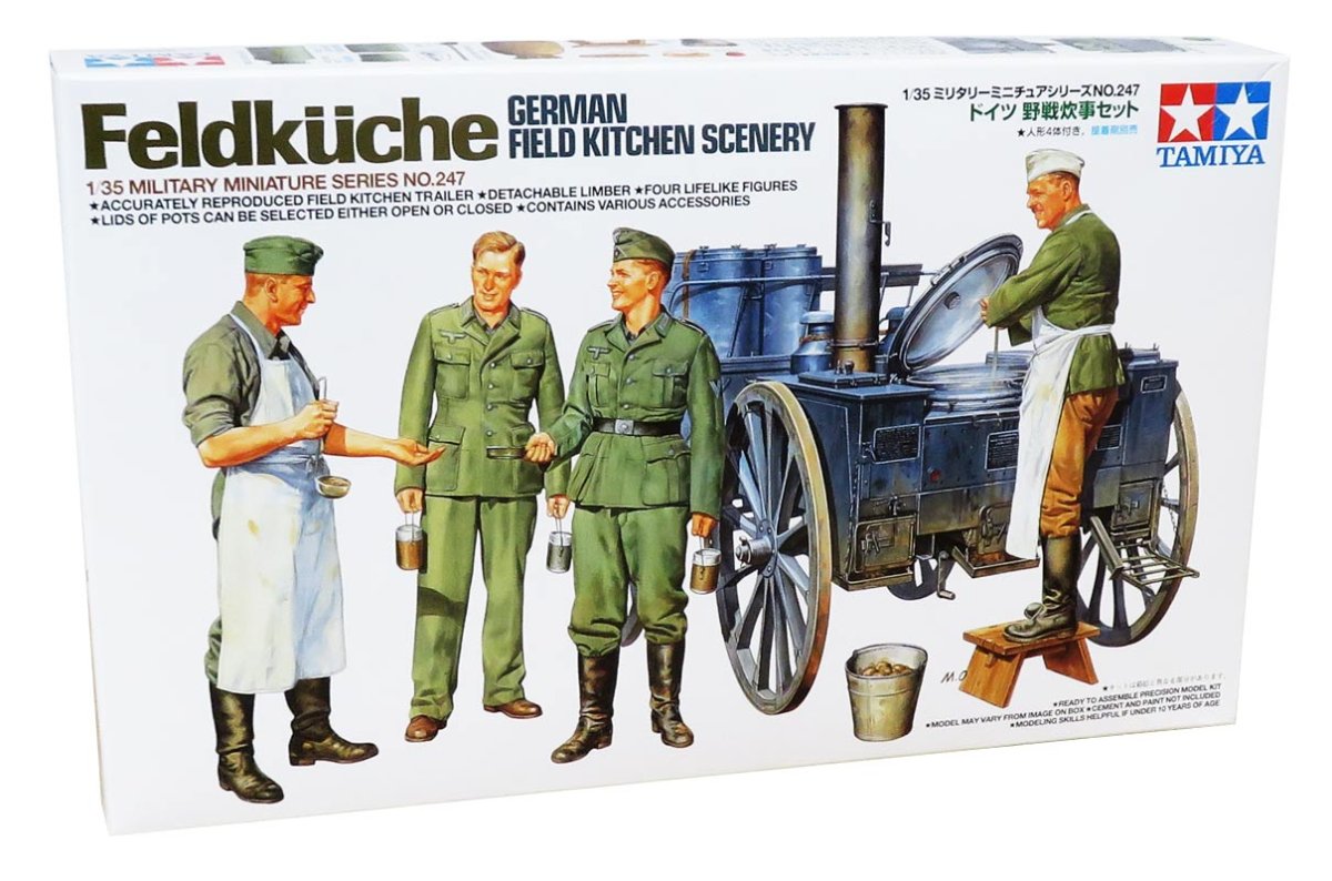 Tamiya German Field Kitchen Scenery - Soldater - BilligLeg