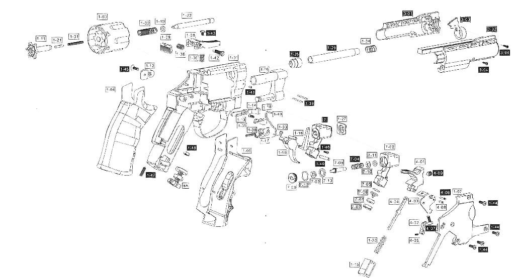 Dan Wesson rep kit | Reservedele til Dan Wesson Co2 pistol