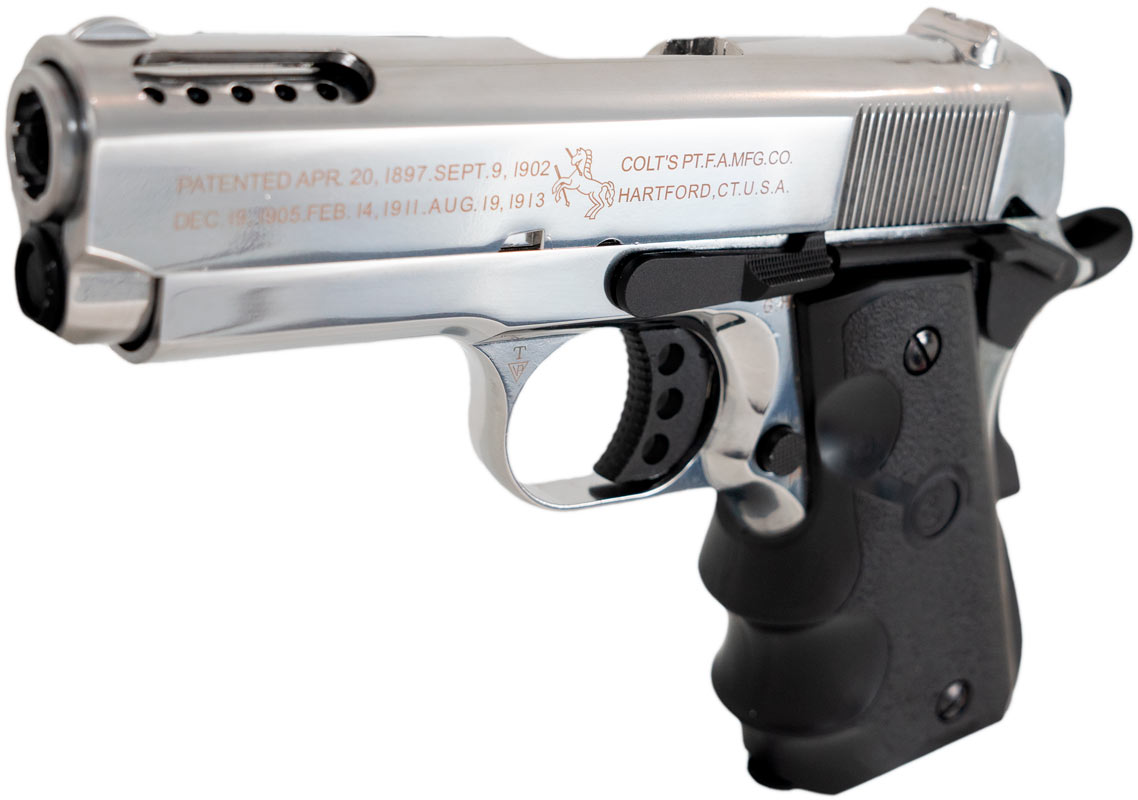 Colt M1911 defender GBB Silver - Køb Gas Blow Back her