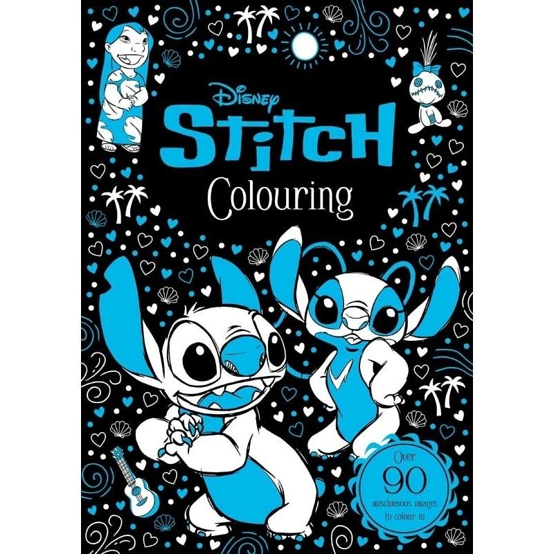 Disney Stitch: Malebog med 90 motiver. Hurtig levering