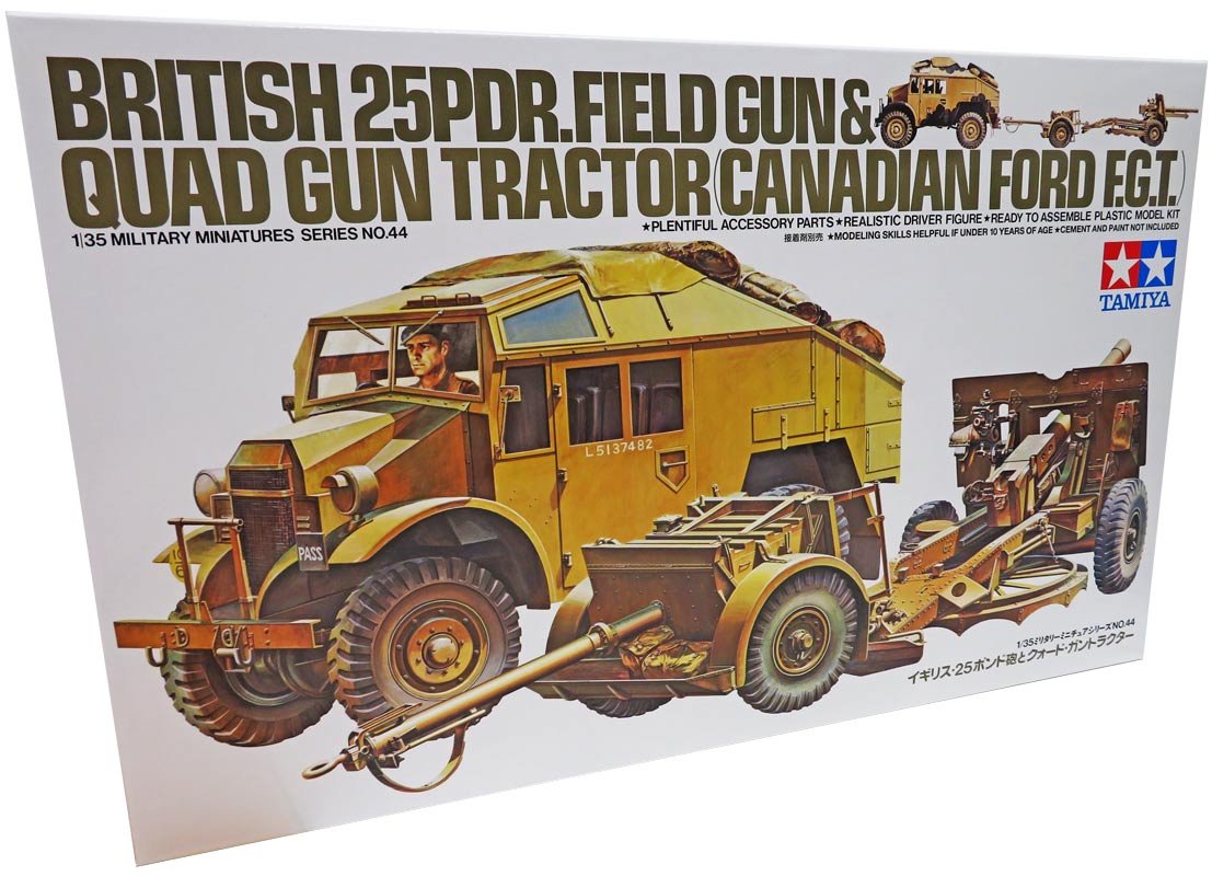 Tamiya British 25PDR field gun & truck - Køb Tamiya her