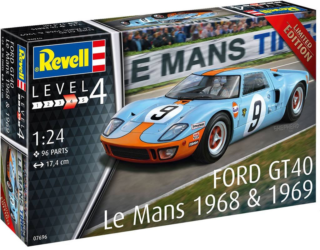 Revell Ford GT40 Le Mans 1969 - 1969 modelbil - køb det her