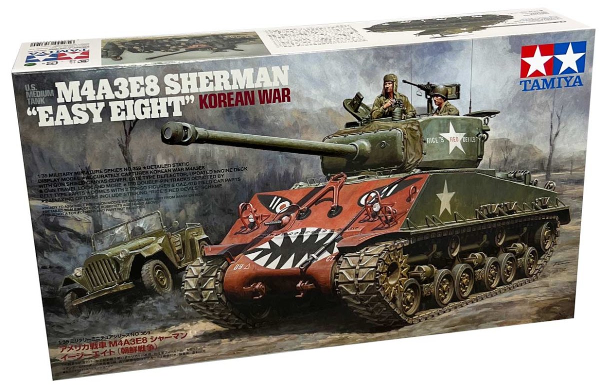 Tamiya U.S. M4A3E8 Sherman Easy Eight modelkampvogn - Køb