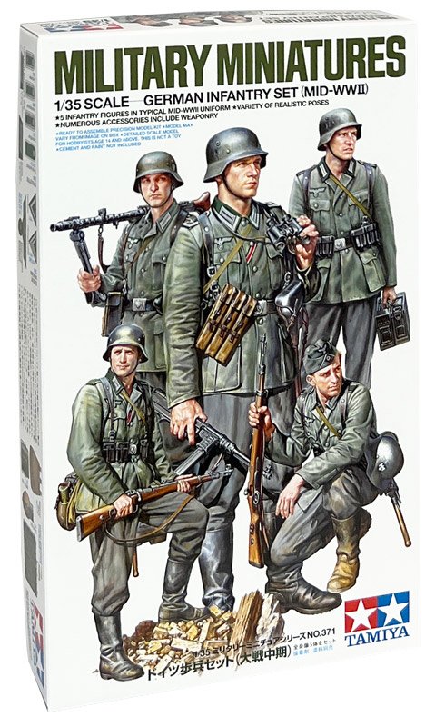 Tamiya WWII German infantry modelfigur soldater - BilligLeg